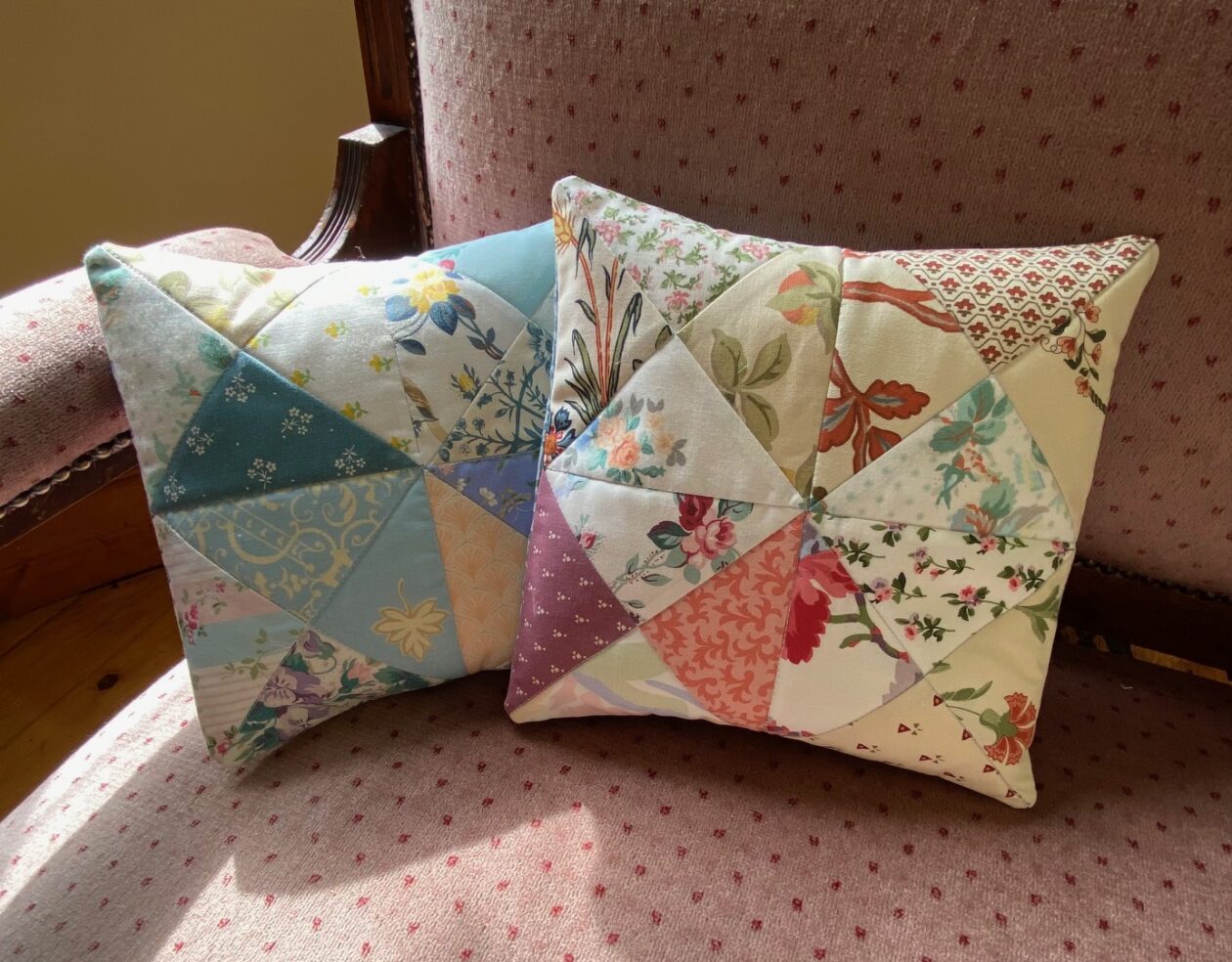 Vintage Style Cushions - Red Bridge Quilts